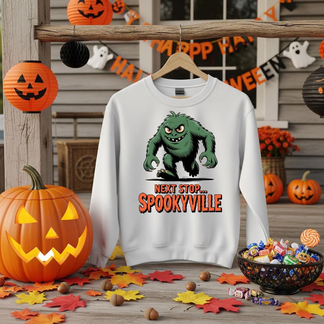 Next Stop Spookyville V10 Halloween Monster PNG 300 Dpi - Etsy