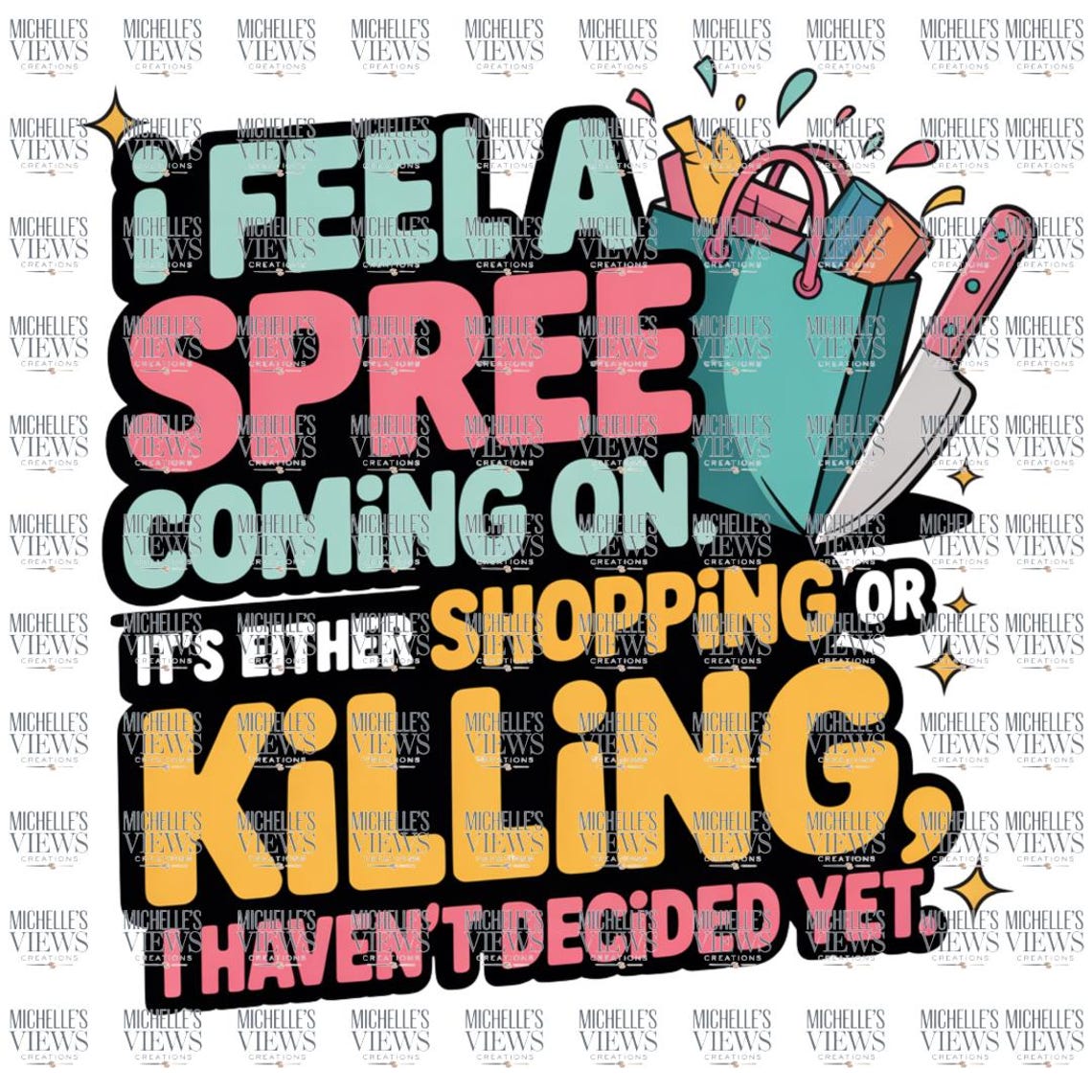 Sarcastic Shopping Spree Quote PNG (300 DPI) - Etsy