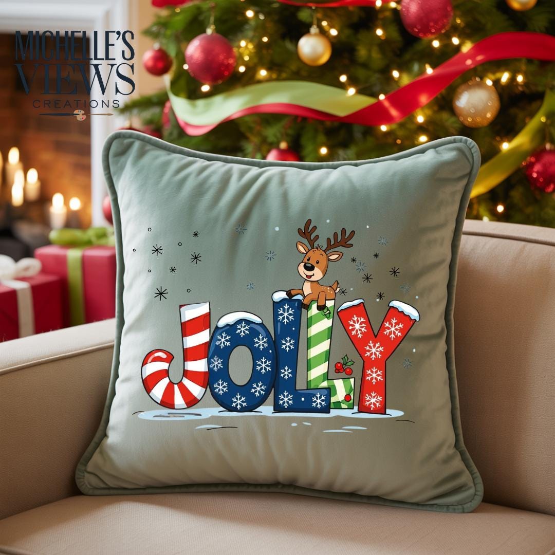 Christmas Design "jolly" PNG 300 Dpi - Etsy