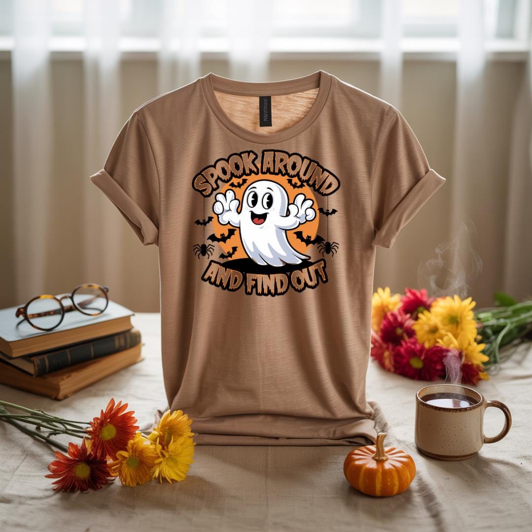 Spook Around and Find Out Ghost Halloween PNG 300 Dpi - Etsy