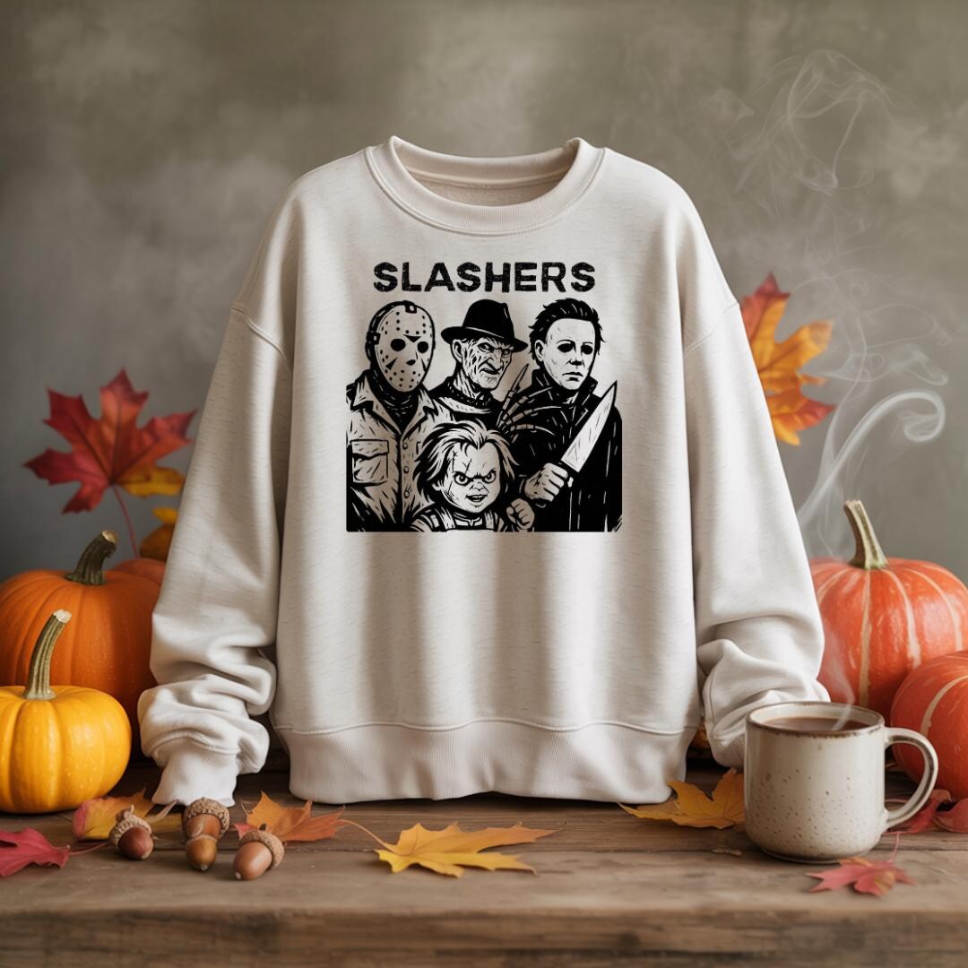 SLASHERS Halloween Horror Characters V2 PNG 300 Dpi - Etsy