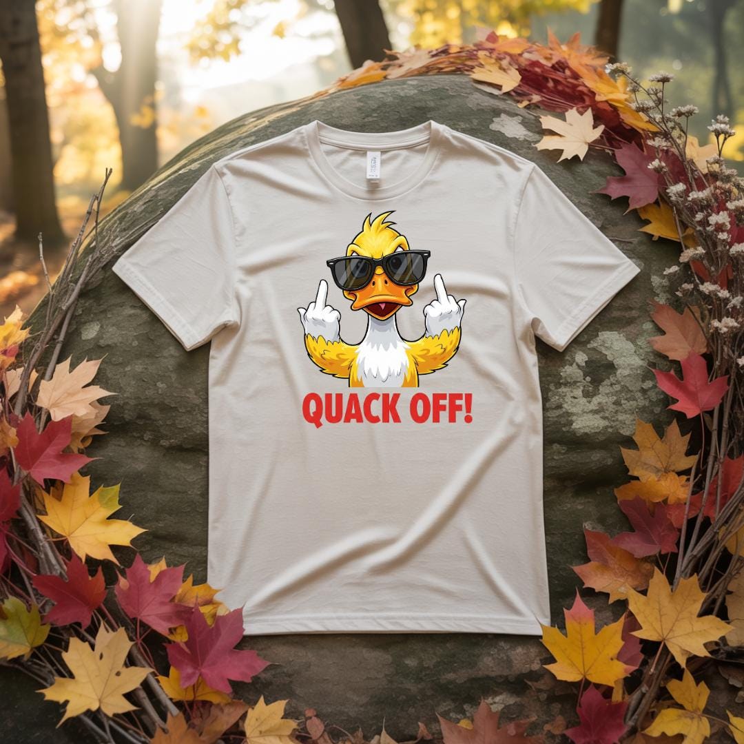 QUACK OFF Angry Duck PNG 300 Dpi - Etsy