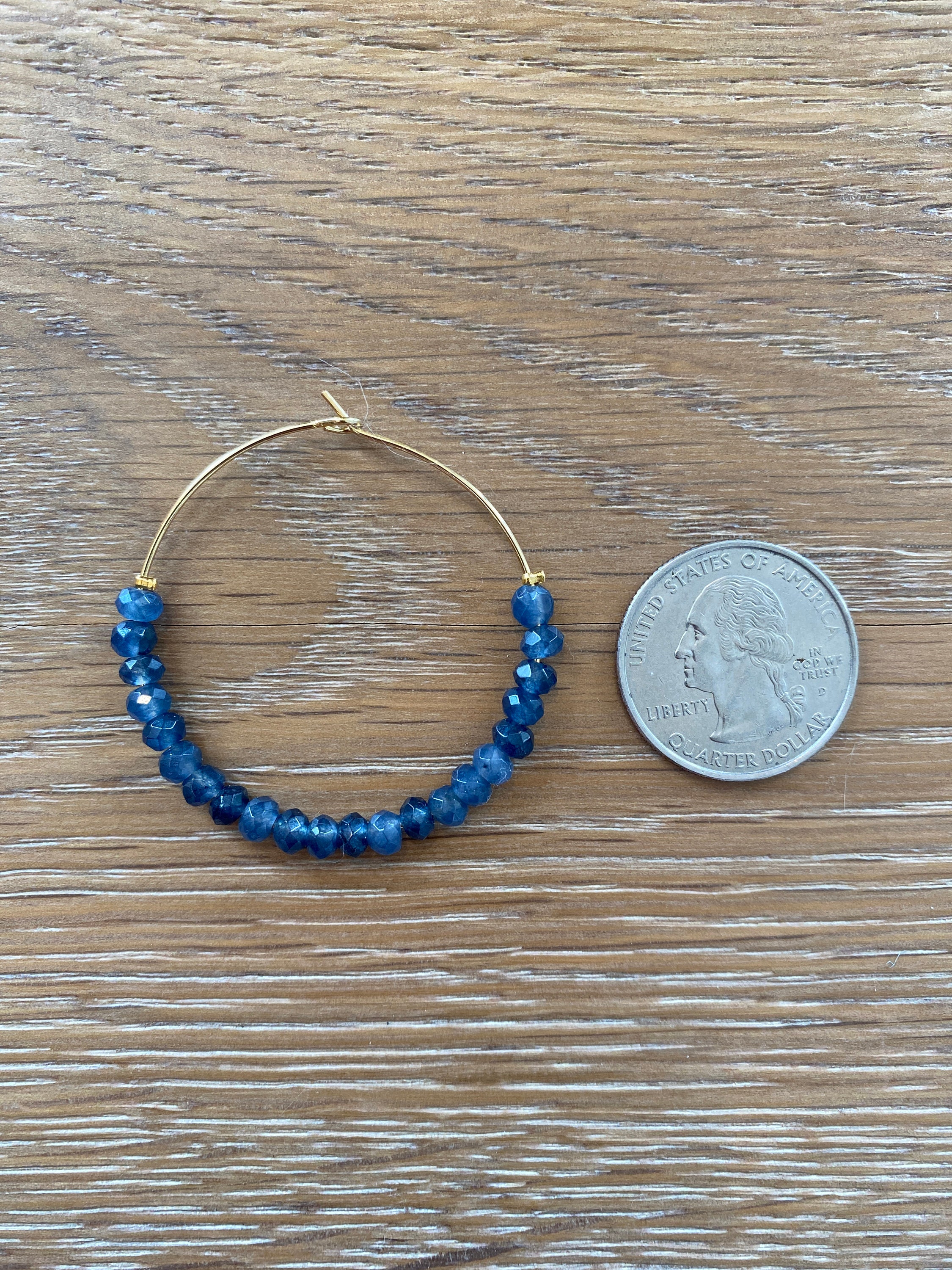 Navy Blue Crystal Hoop Earrings Navy Hoop Earrings Hoop | Etsy