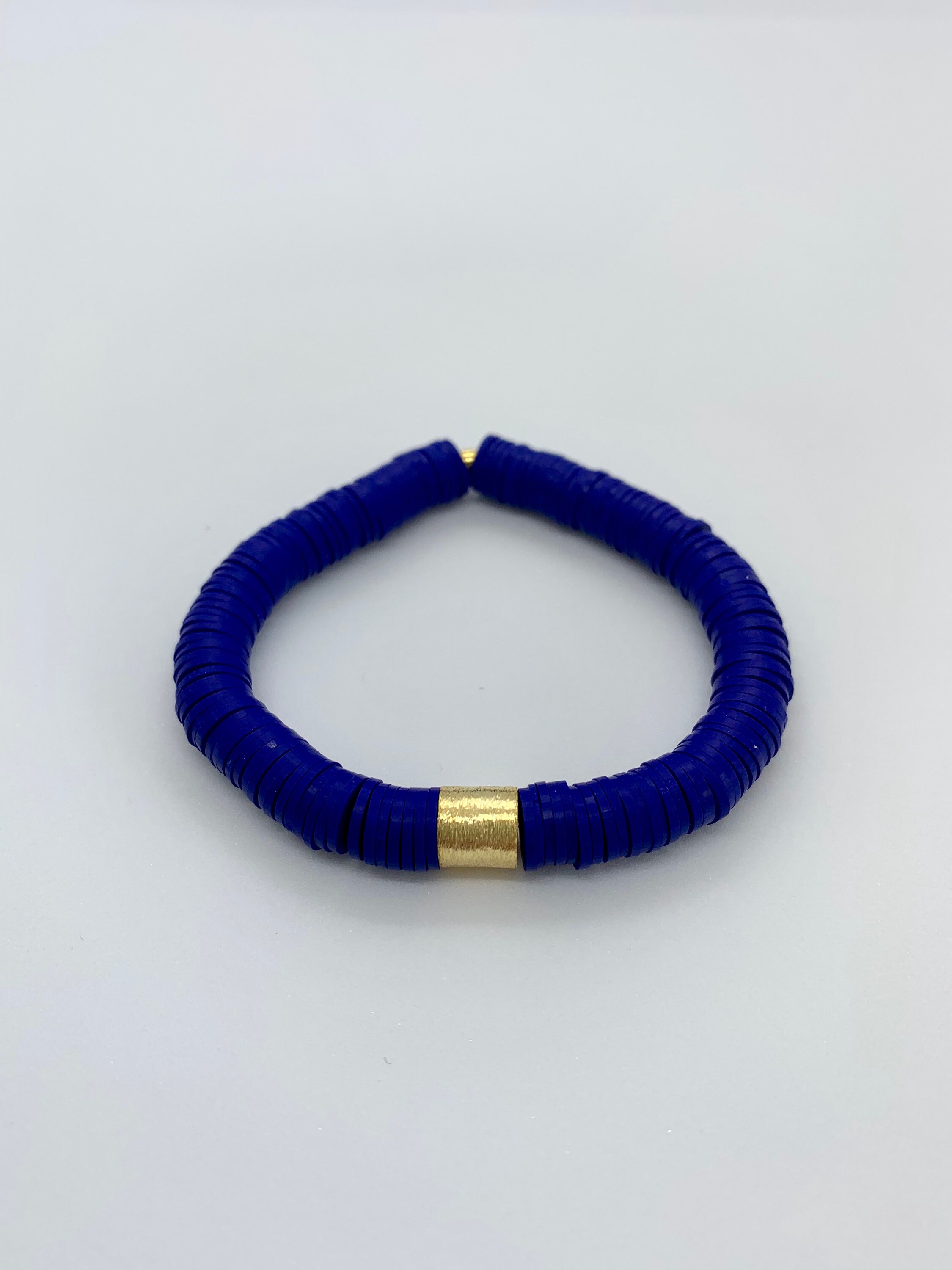 Hand-beaded Royal Blue Bracelet Stackable Stretch Bracelet - Etsy