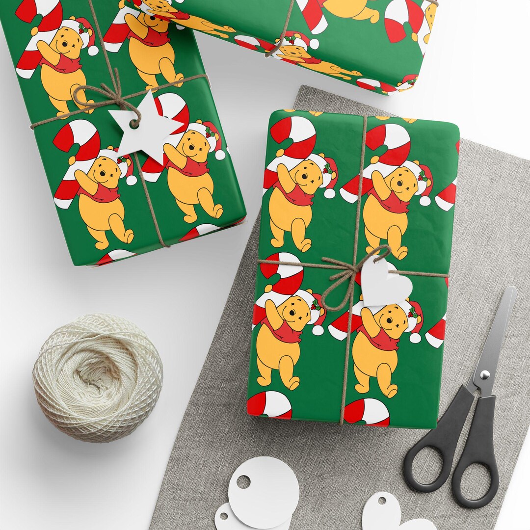 Winnie the Pooh Wrapping Paper, Classic Disney Gift Wrap, Children's ...