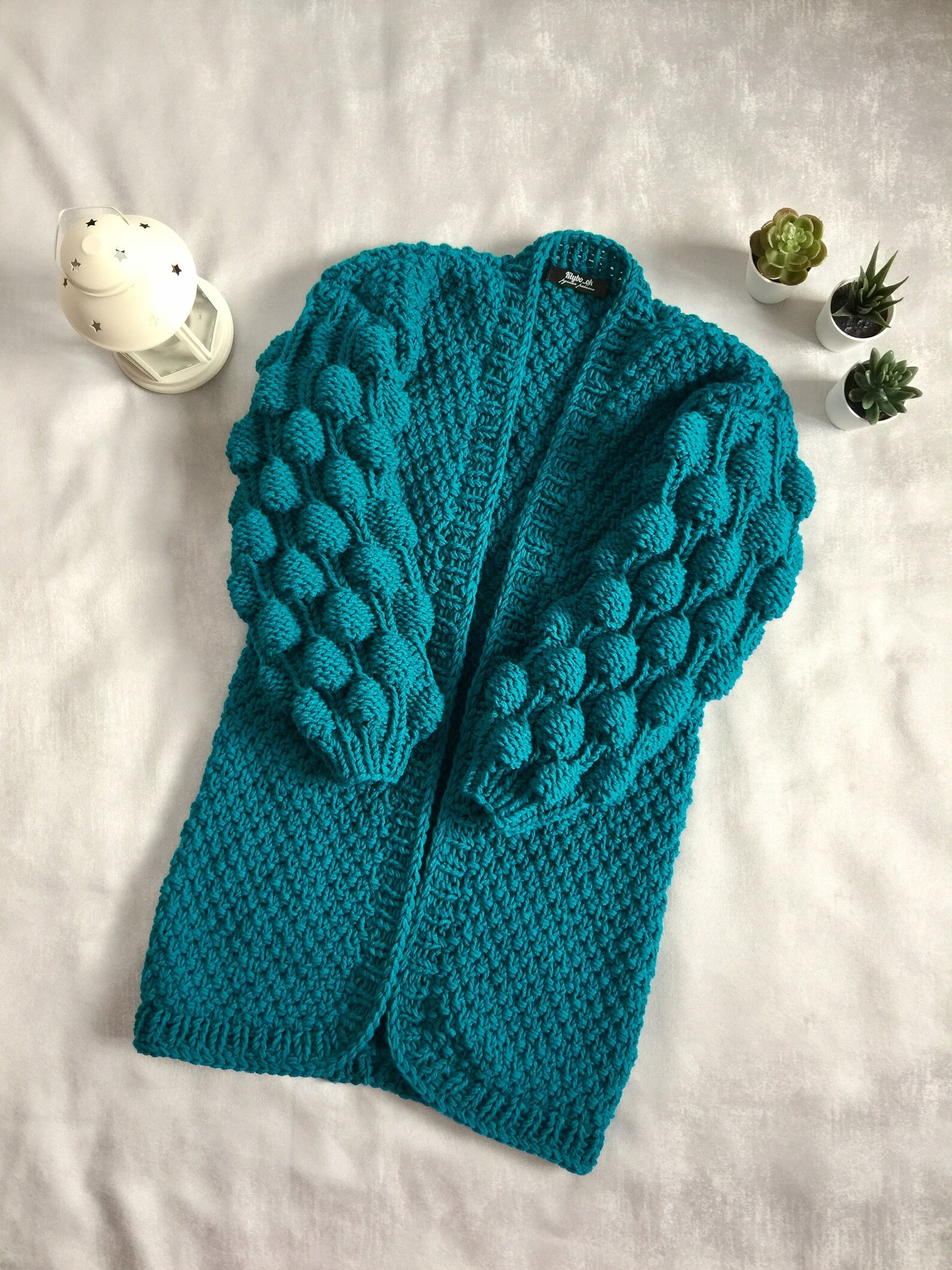 Oversize Cardigan, Crochet Cardigan, Bubble Cardigan, Chunky Knit ...