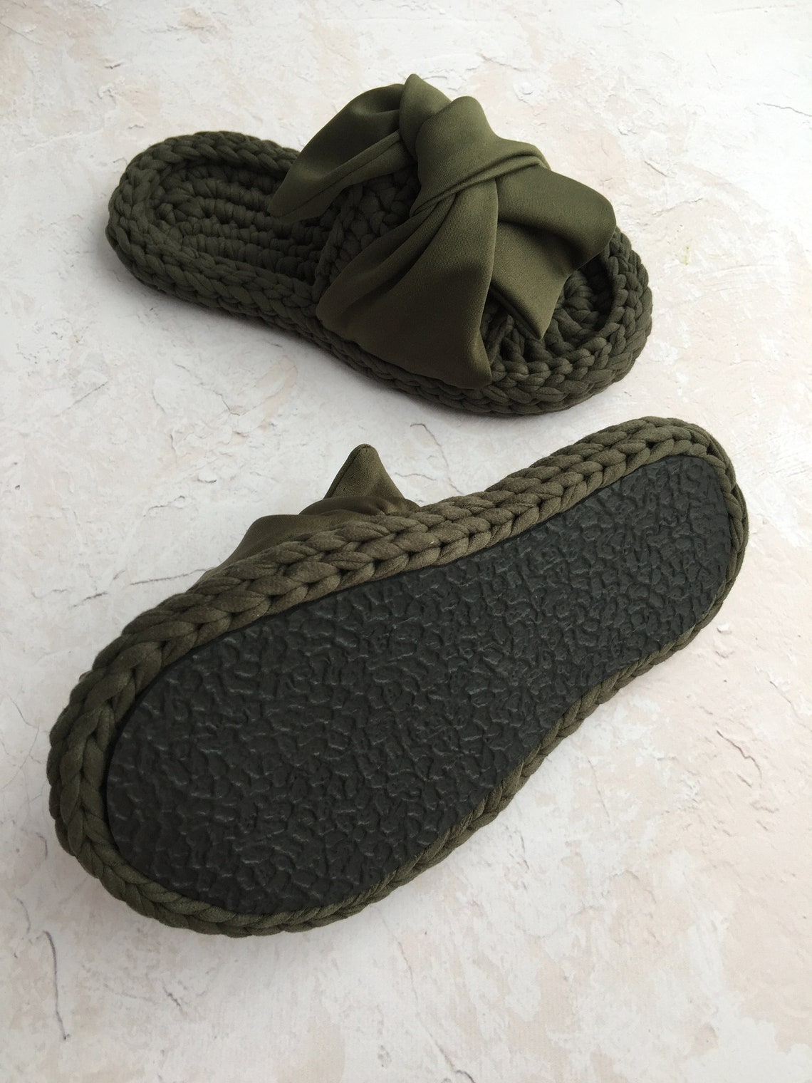 Natural Slippers Crochet Slippers Slippers for Bridesmaids | Etsy