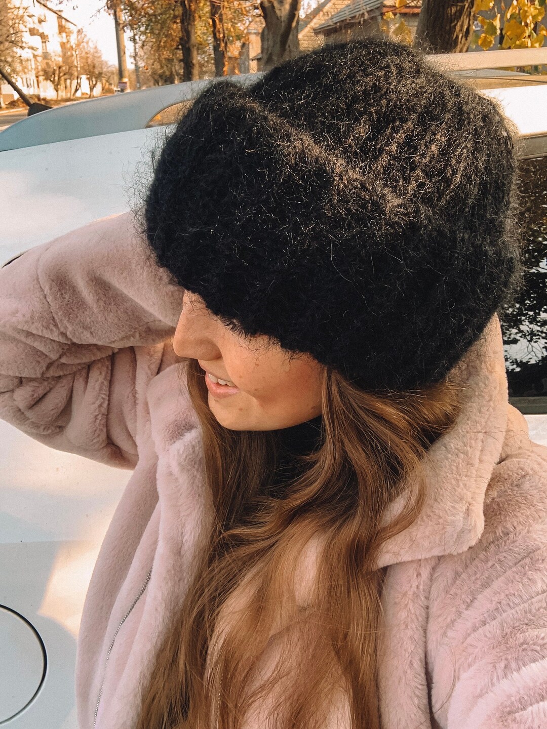 Mohair Beanie, Chunky Beanie, Men Beanie, Knit Hats Women, Slouchy Knit ...