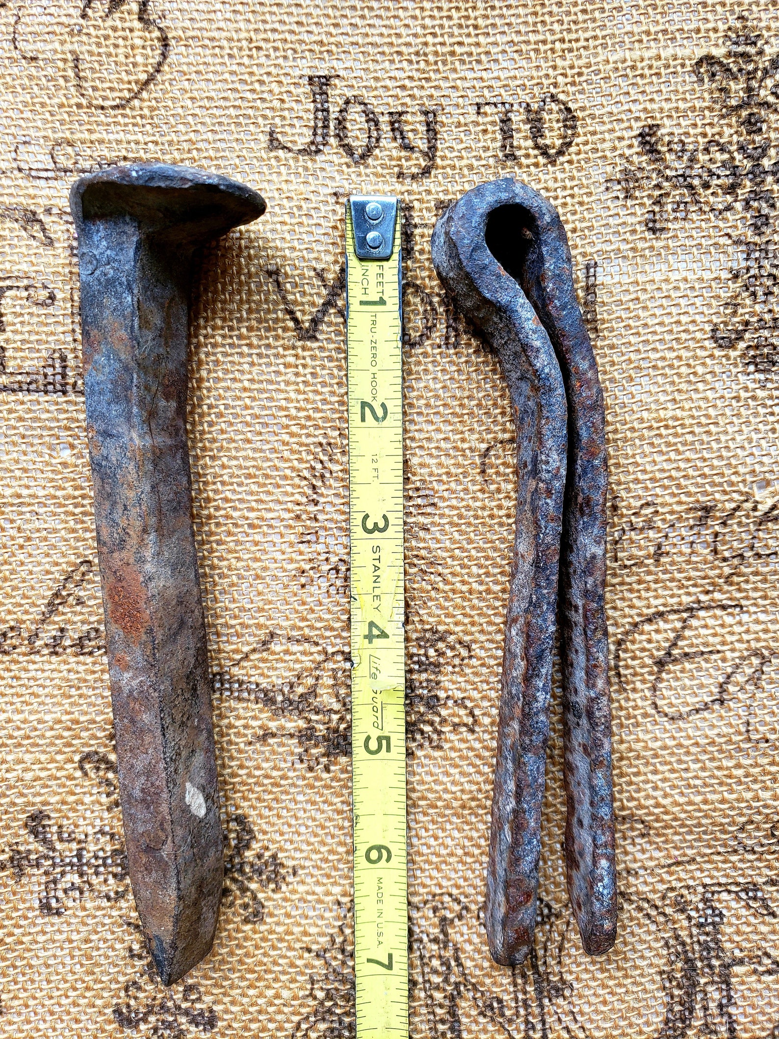 Vintage Rusty Cotter Pin and Railroad Spike / Metal Arts / Home ...