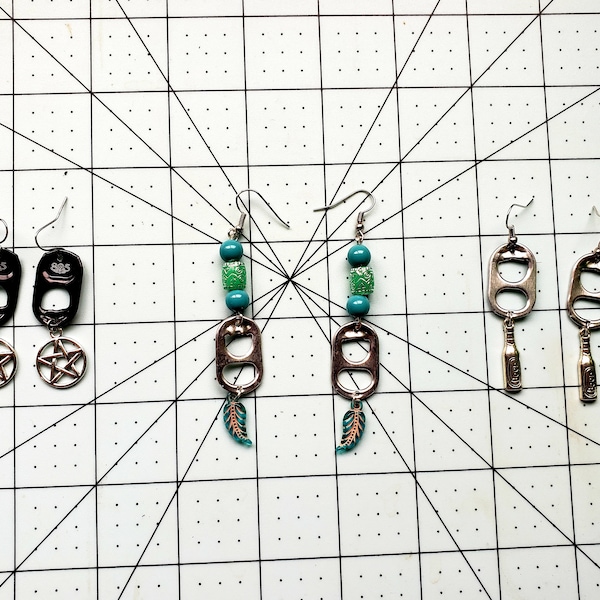 Pop Tab Earrings - Etsy
