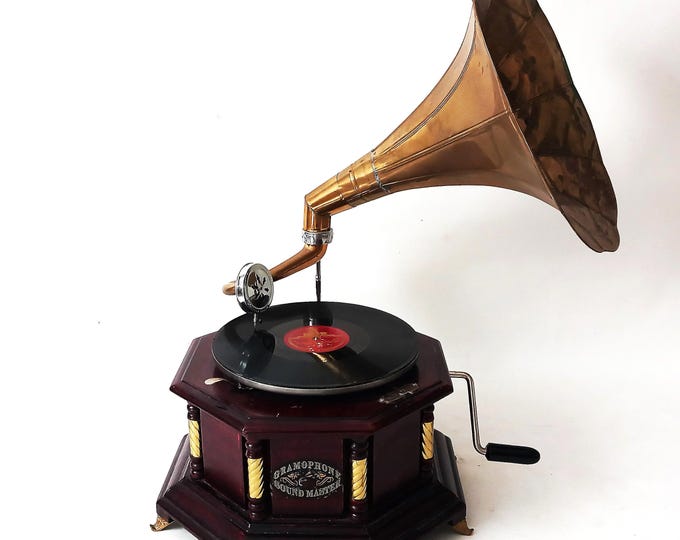 Antique Style Gramophone Decorative Gramophone With Horn Record Player ...