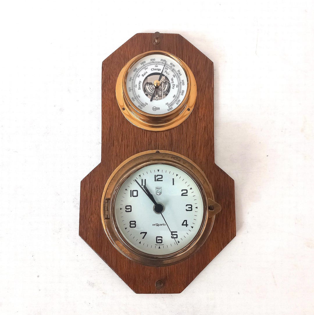 Vintage Art Deco Style BARIGO Ship Barometer Retro Style Barometer With ...