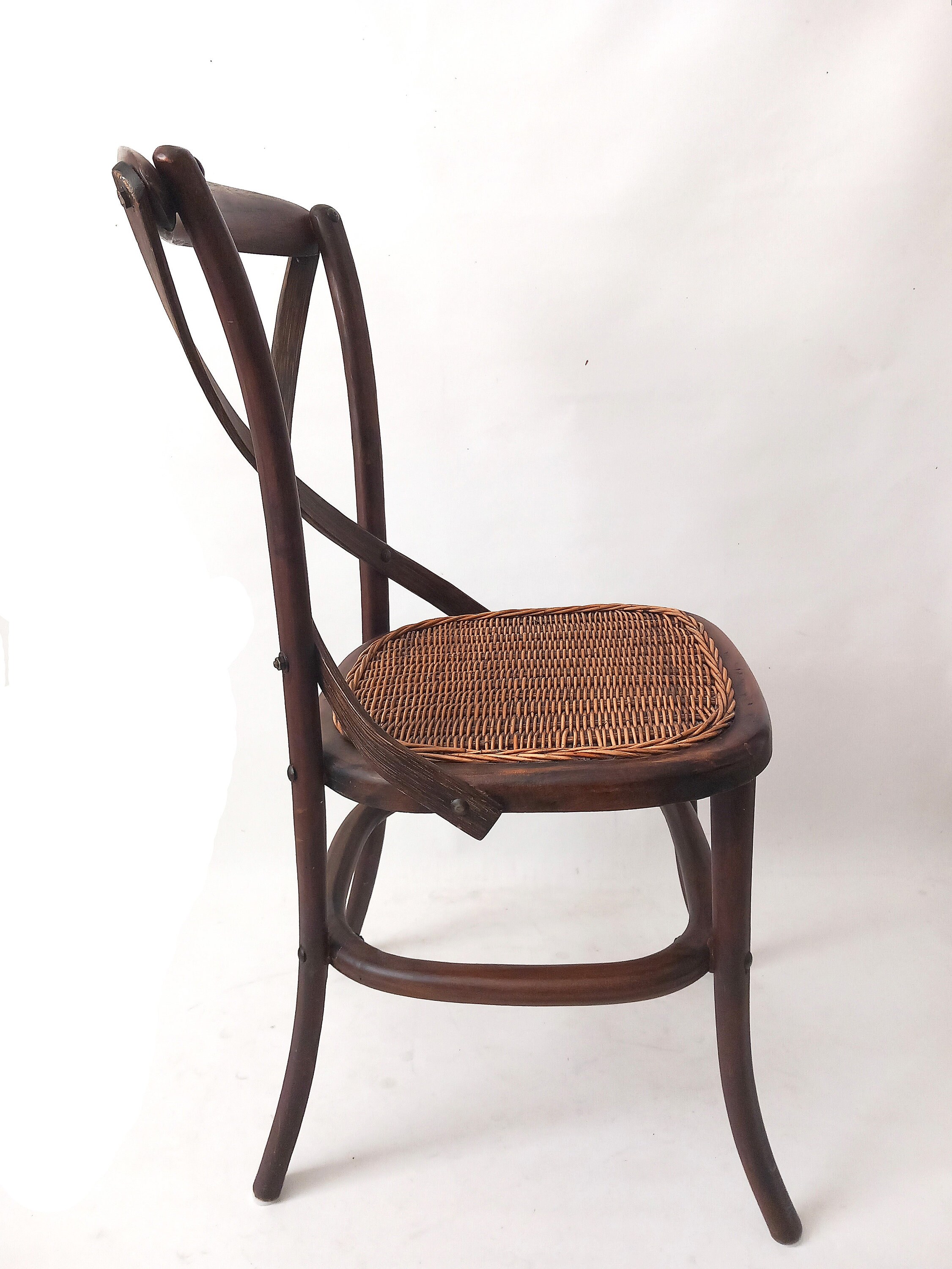 Antique Thonet Chair Model Number 91, Rare Art Nouveau Model Designed ...