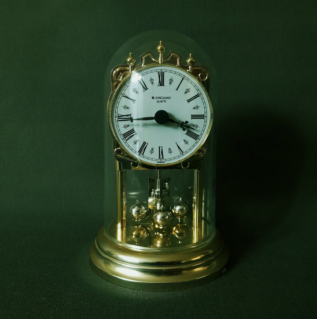 Vintage Germany JUNGHANS Bell Clock Pendulum Clock Glass Bell - Etsy