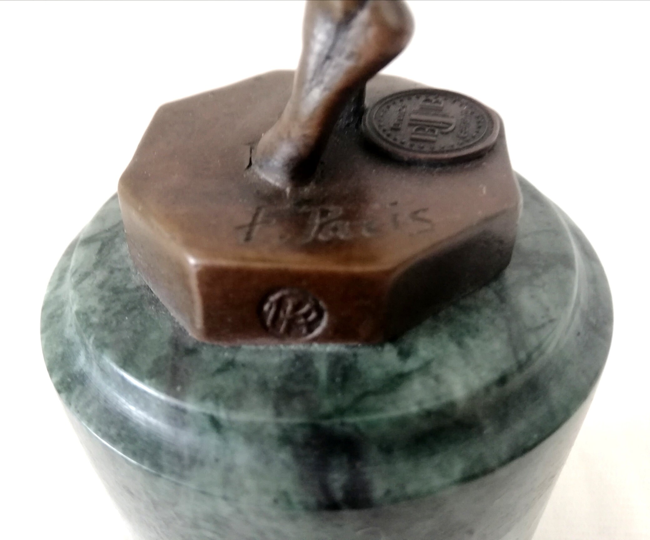 Art Deco Bronze Statue Lilly - Etsy