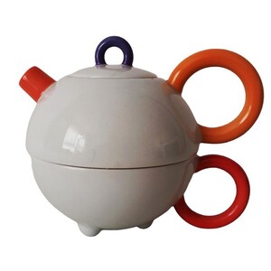 Vintage Design Art Deco Revival Teapot With Cup MEMPHIS-MILANO ...