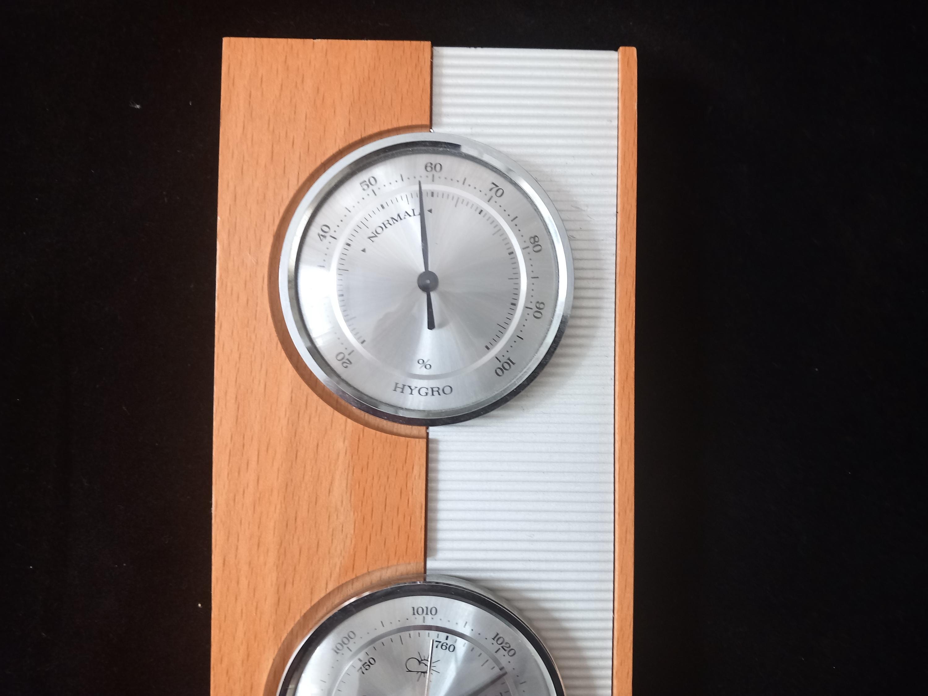 Vintage Beech Wood Wall Barometer in Constructivist Style Barometer ...