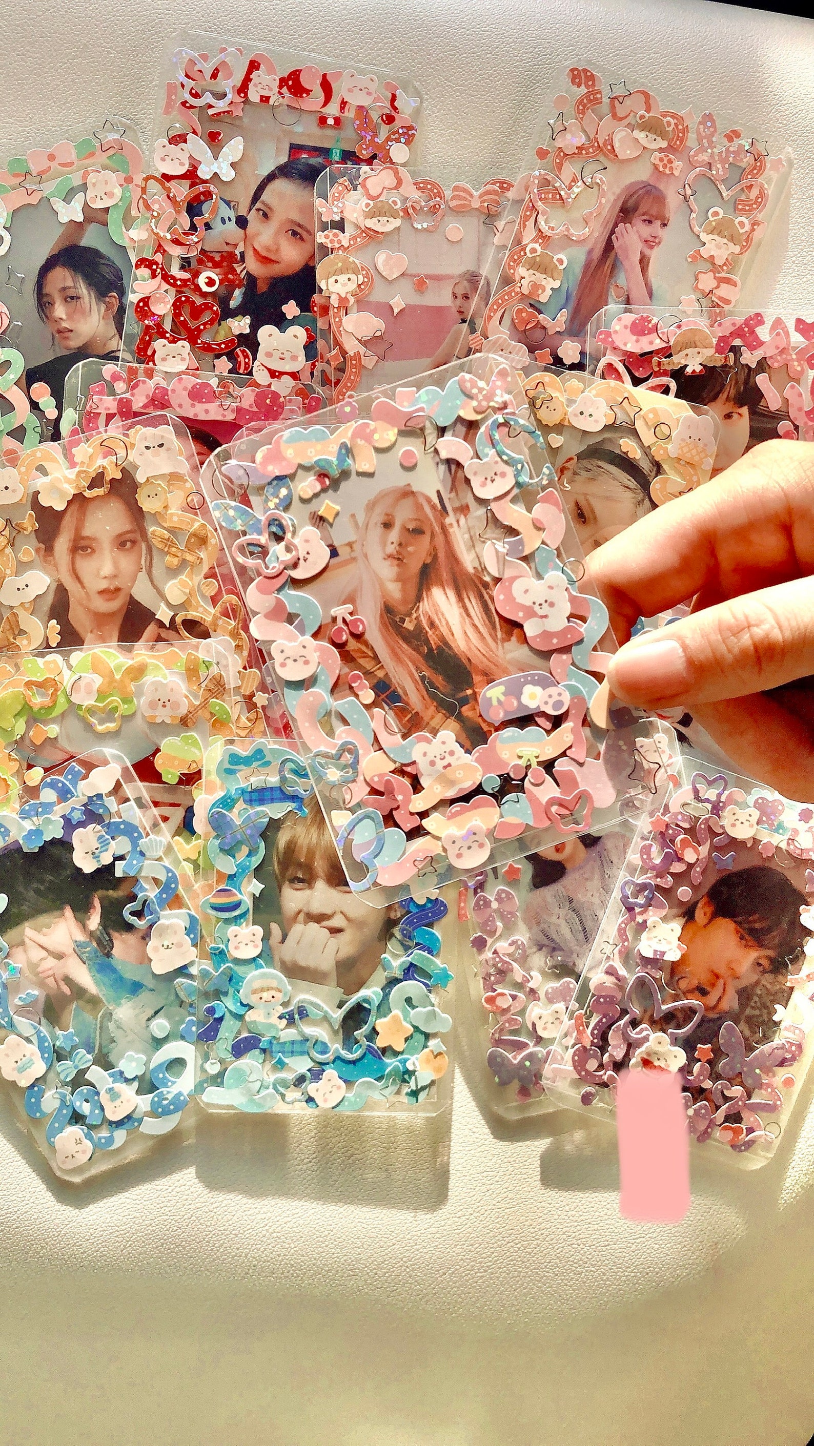 DECORATED Toploaders Kpop Deco Holographic Premade - Etsy