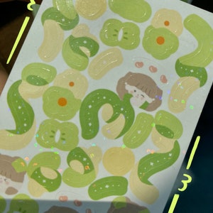 Sticker Sheet · · · FREE SHIPPING · Cute Designs · Holographic Precut ...