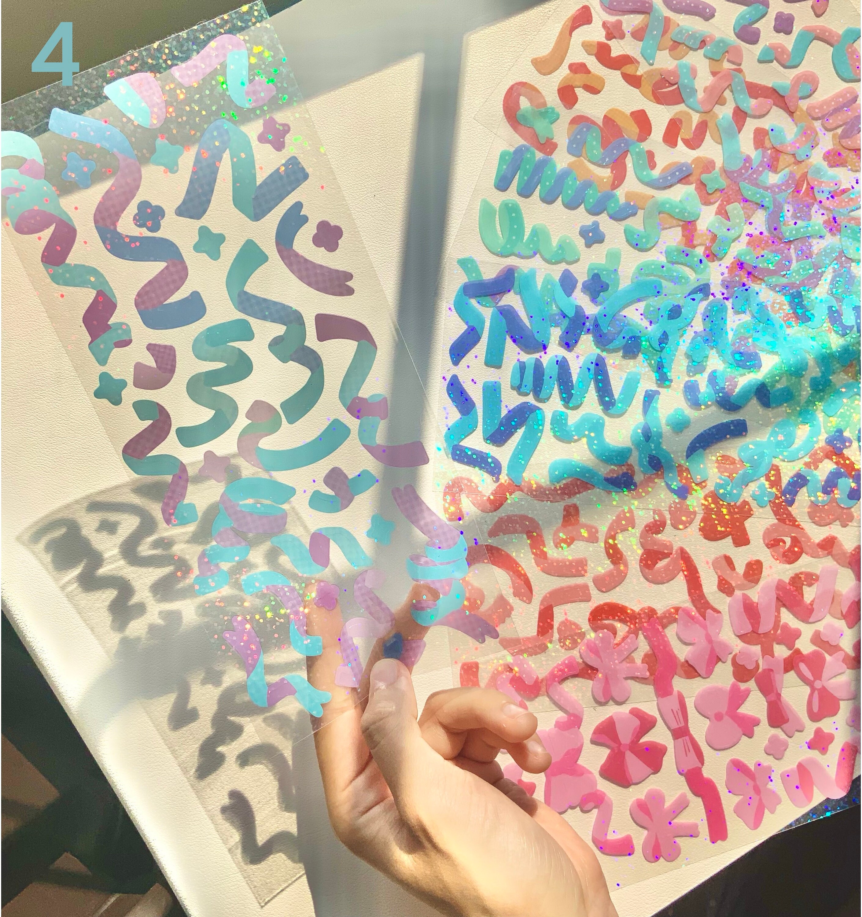 Polco Decorating Stickers Holographic Photo Cards - Etsy Canada