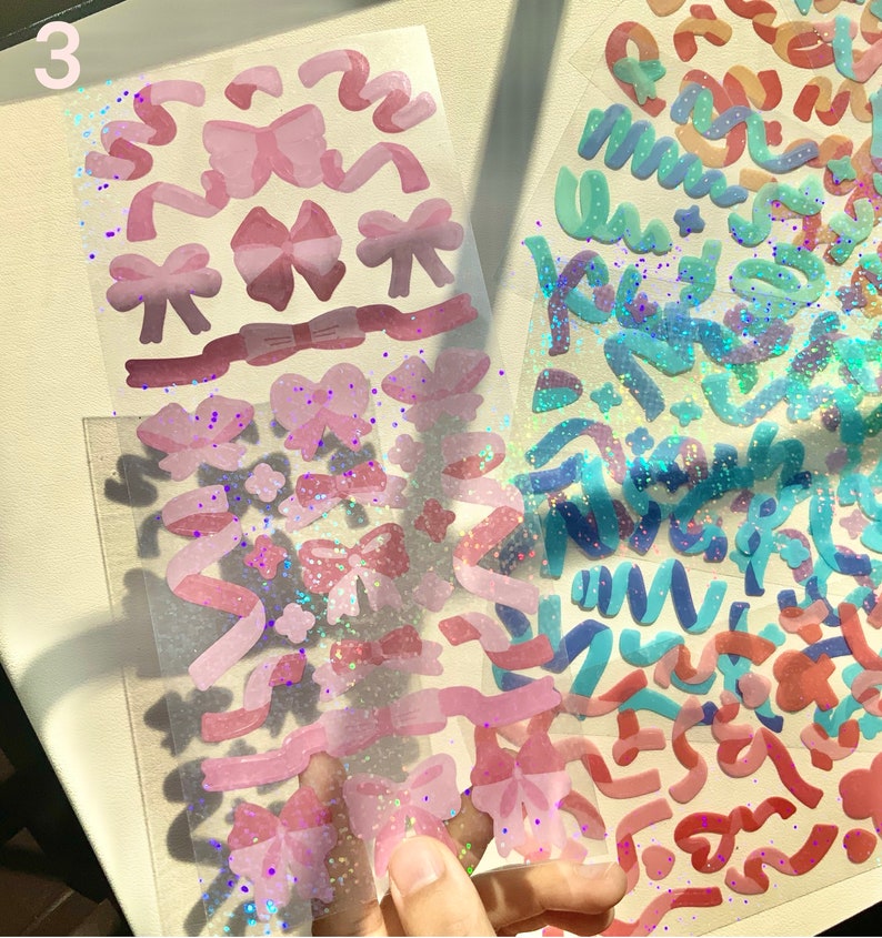 Polco Decorating Stickers Holographic Photo Cards - Etsy Canada