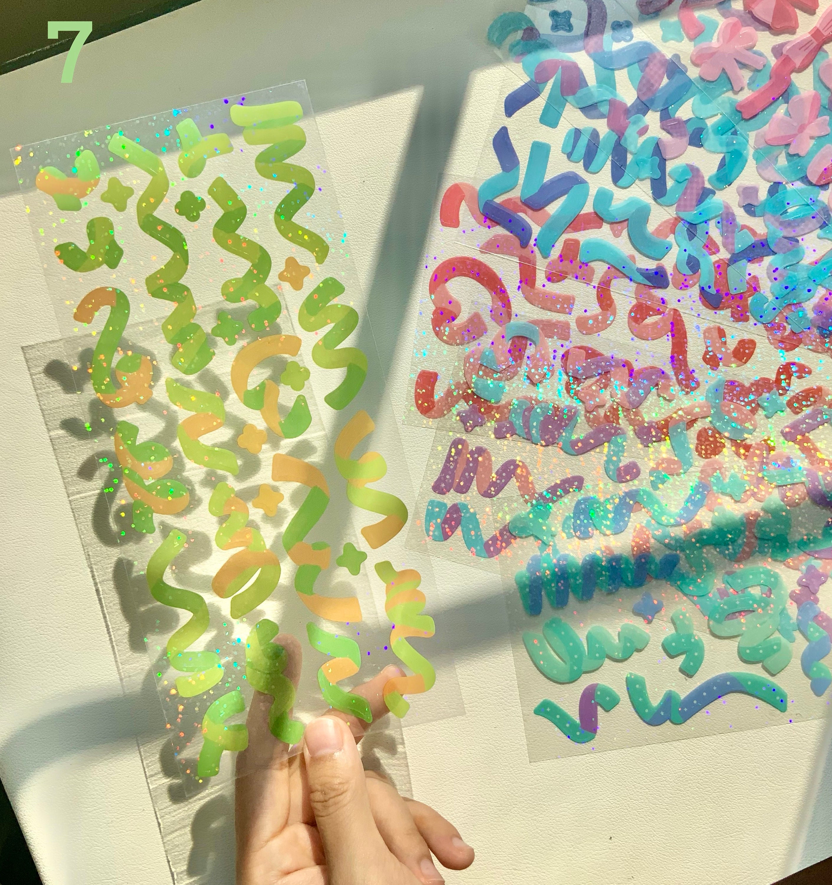 Polco Decorating Stickers Holographic Photo Cards - Etsy Canada