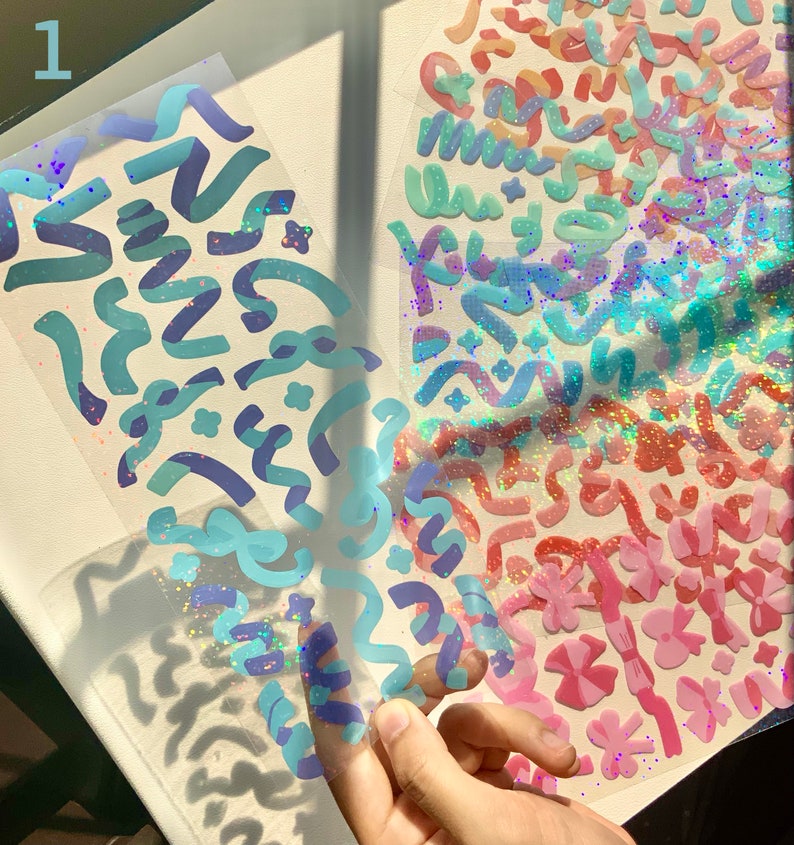 Polco Decorating Stickers Holographic Photo Cards - Etsy Canada