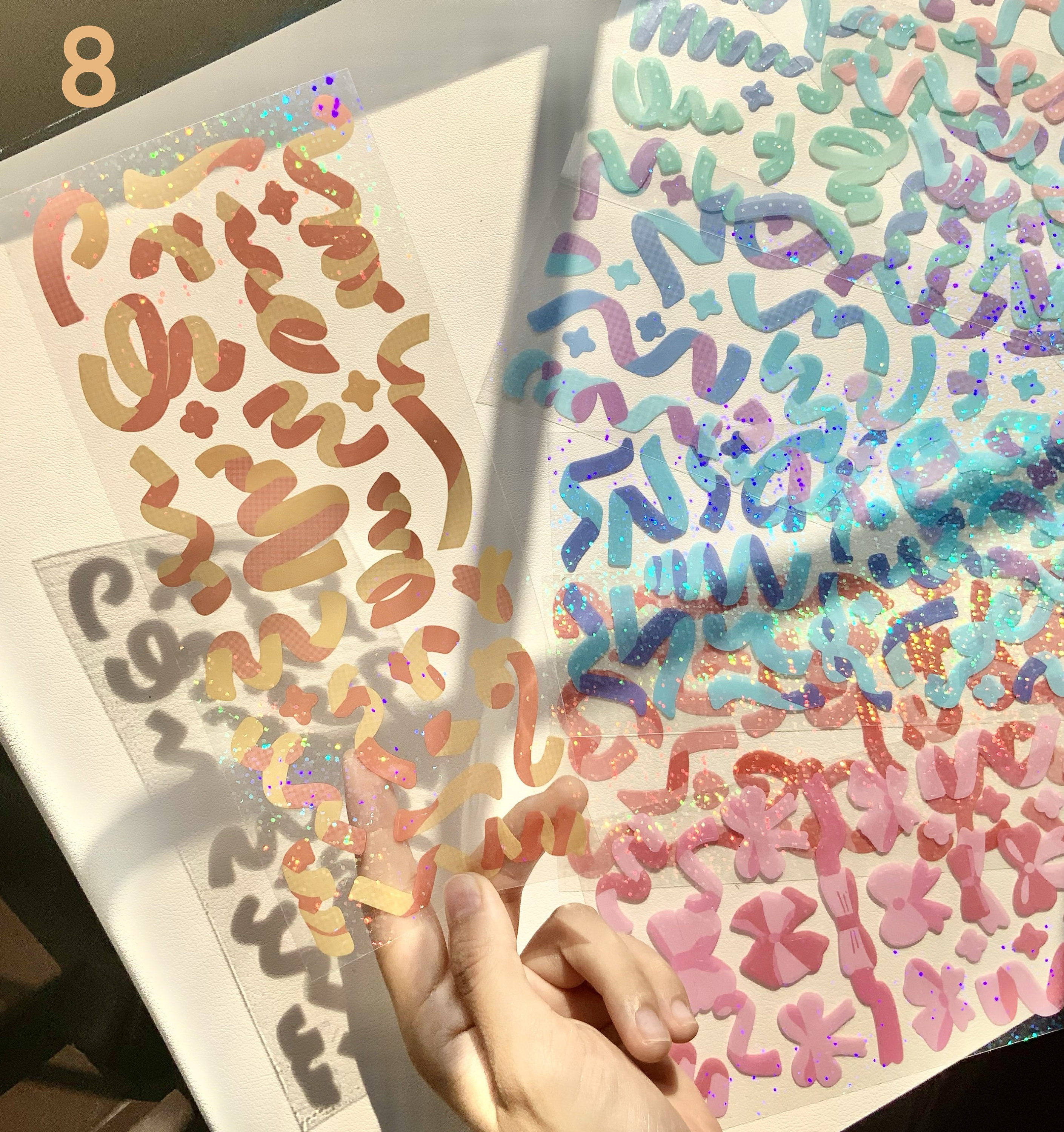 Polco Decorating Stickers Holographic Photo Cards - Etsy Canada