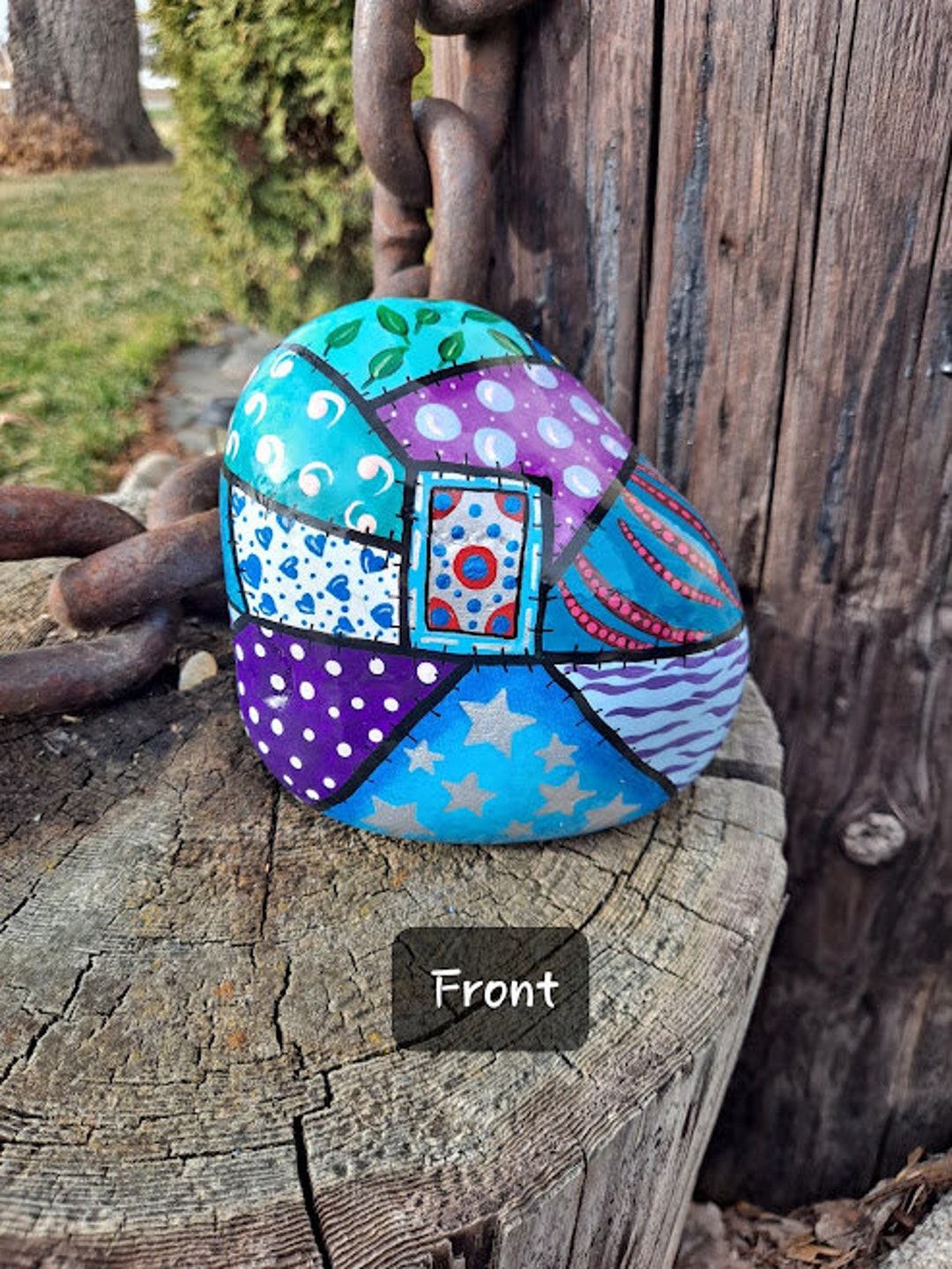 Quilted Rock - Etsy