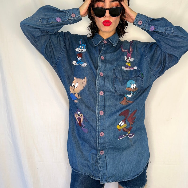 Cartoon Blouse - Etsy