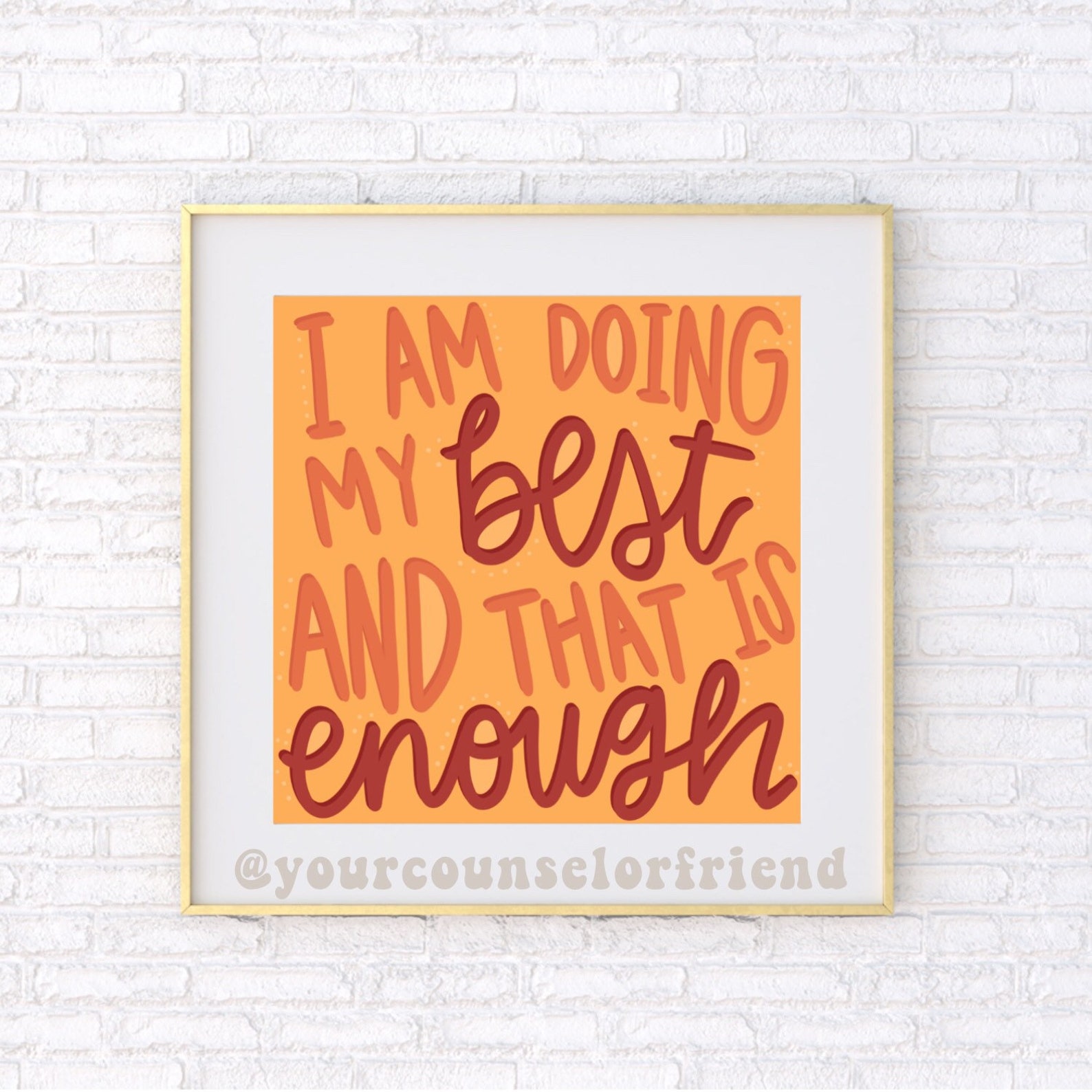 Doing My Best - Illustration - Digital INSTANT Download - Digital Print ...