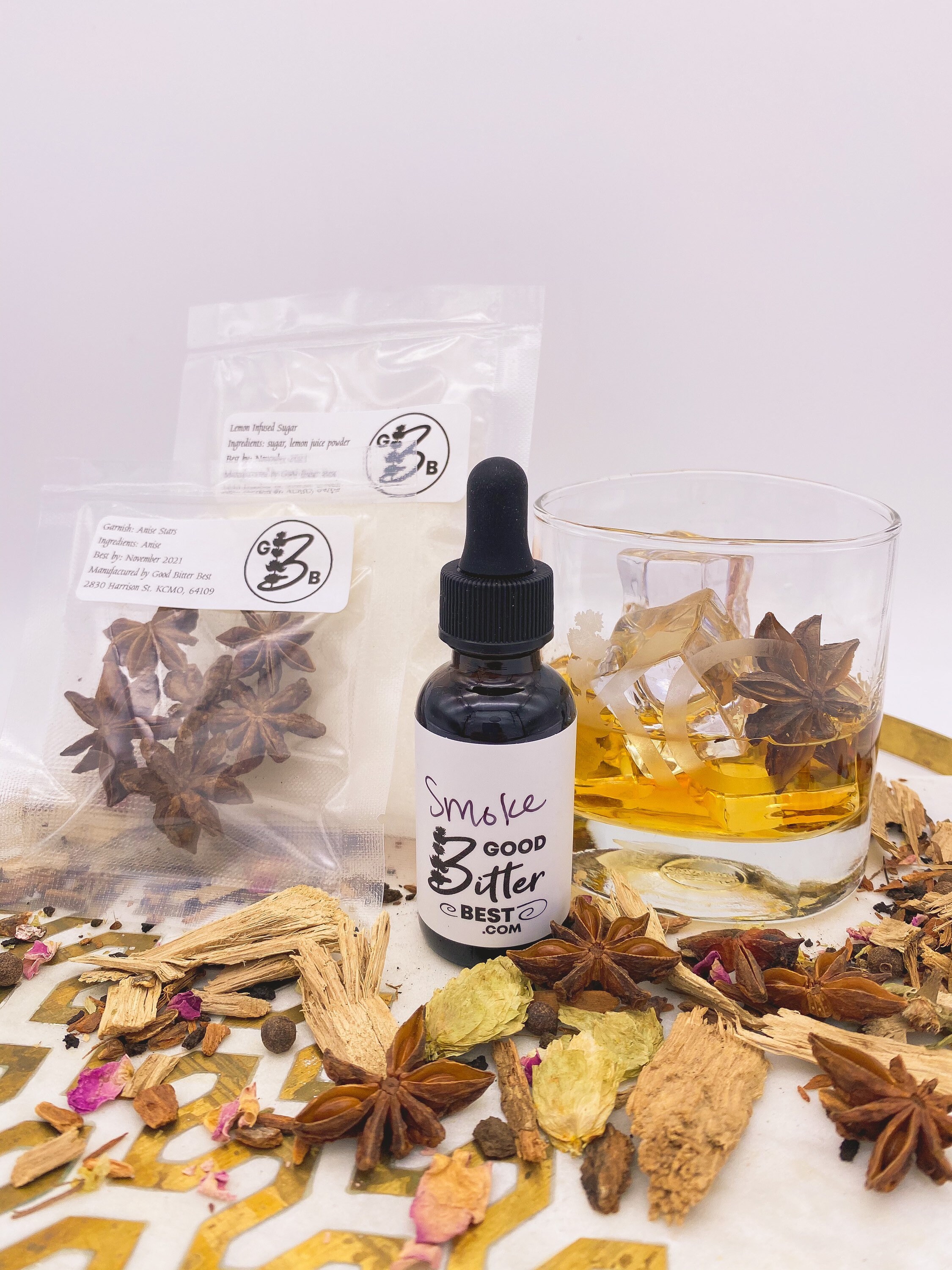 Smoke Cocktail Kit: Includes Bitters Sugar Garnish and - Etsy