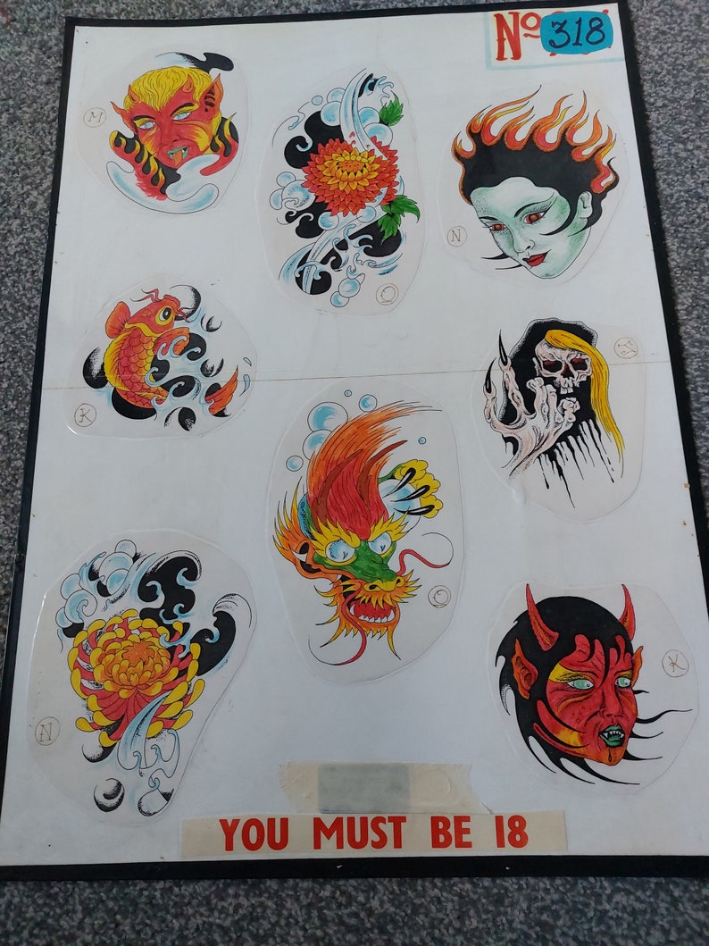 Vintage Tattoo Flash - Etsy