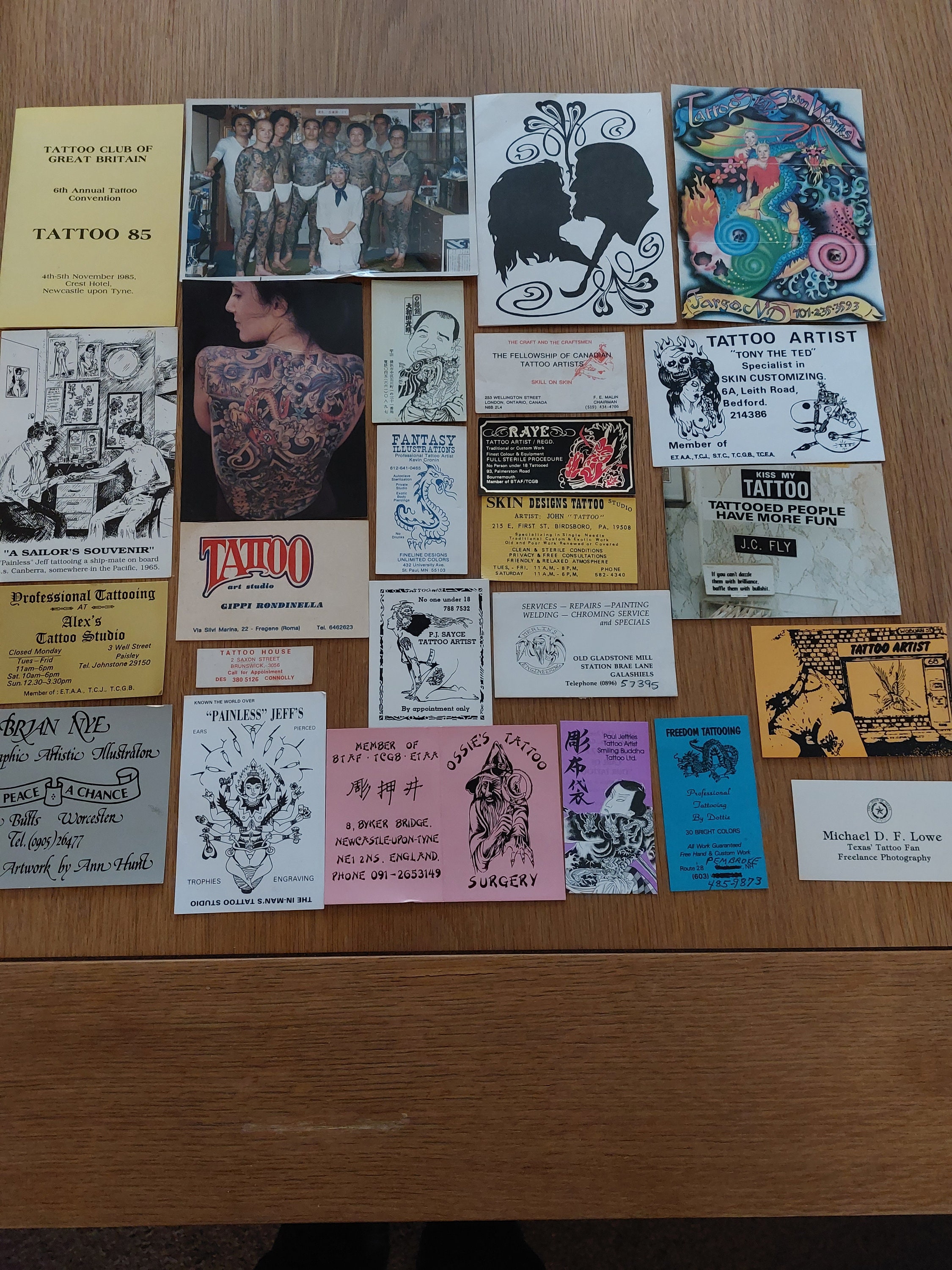 A Very Rare Collection of Tattoo Memerbrilla 50 Items Excellent ...