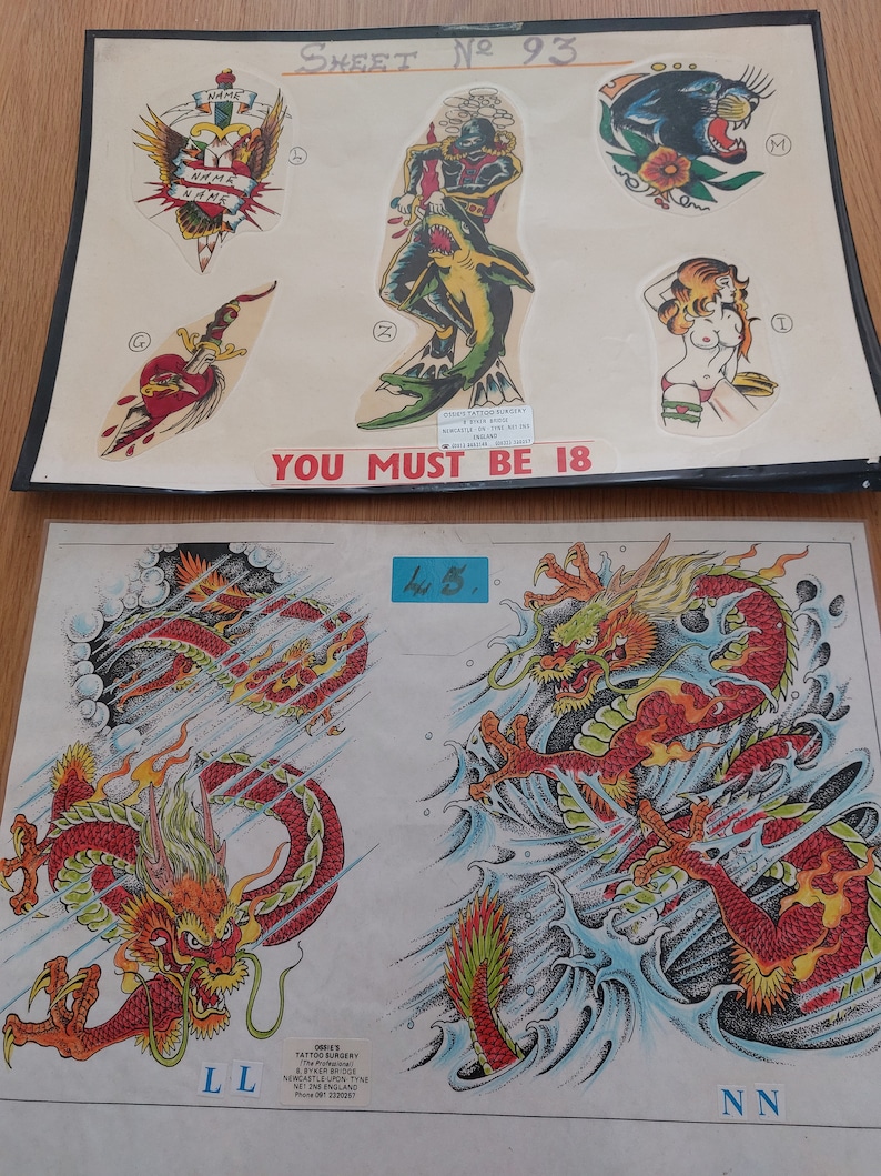 Tattoo Vintage Flash - Etsy