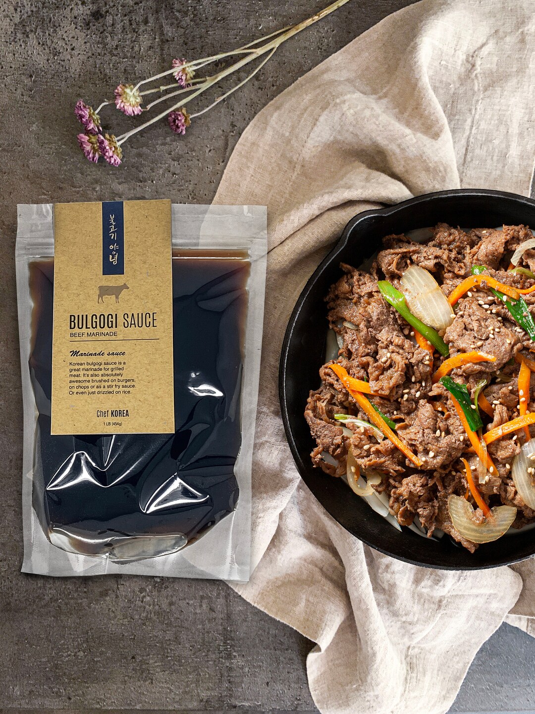 BULGOGI SAUCE Korean BBQ Beef Bulgogi Marinade Sauce - Etsy