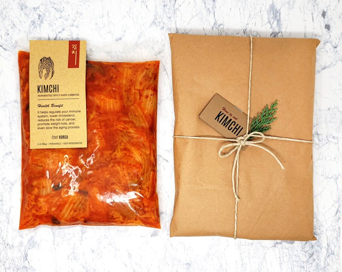 Korean Kimchi Kimchee 김치 5 Lbs Authentic, Traditional Korean Food Bulk ...