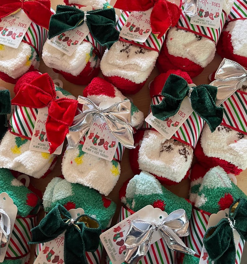 Christmas Holiday 2-pack Cozy Sock Gift Set - Etsy