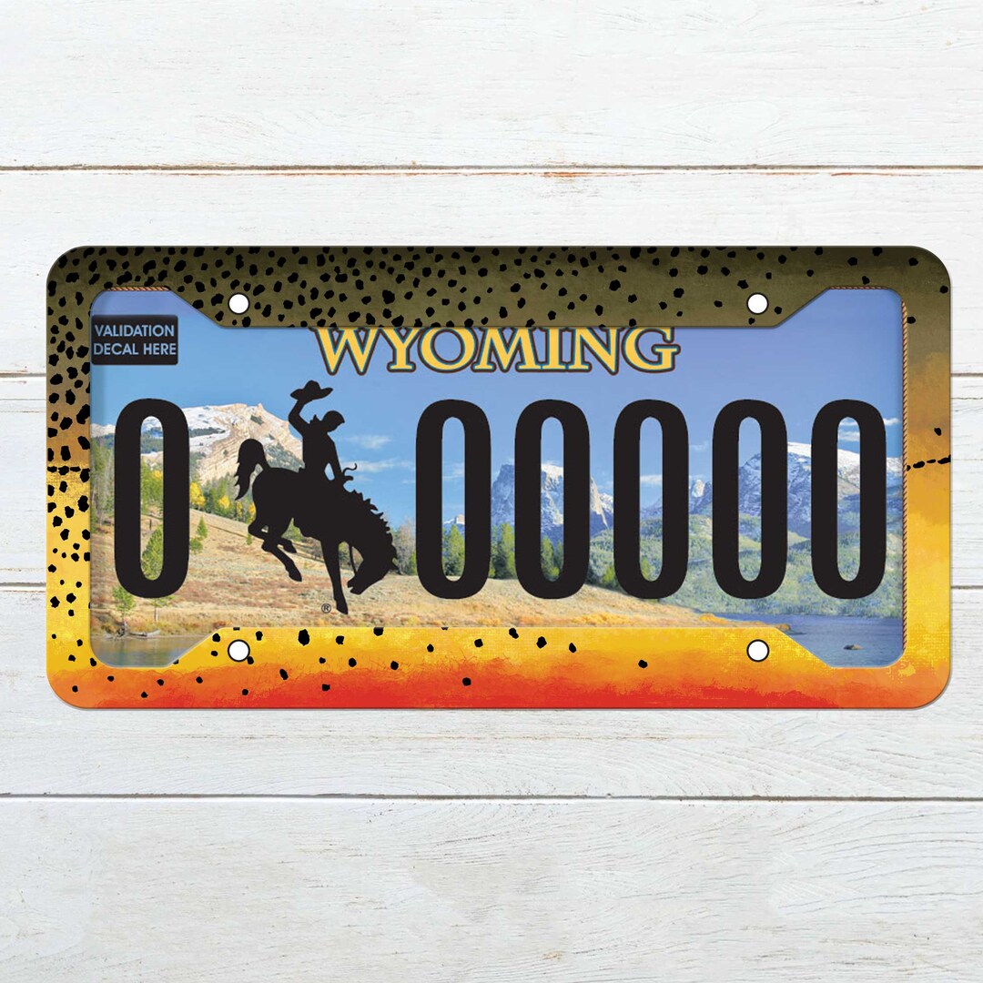 Cutthroat Trout License Plate Frame - Etsy