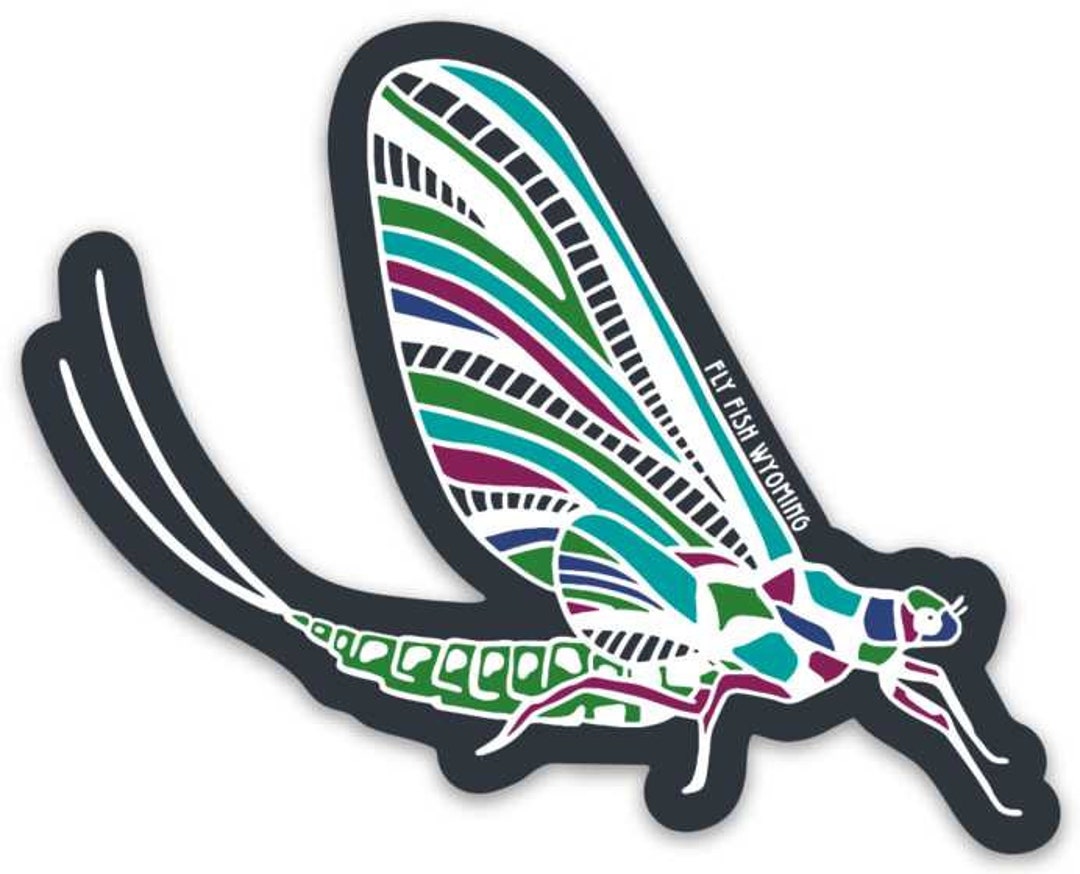 Mayfly Sticker - Bright - Etsy