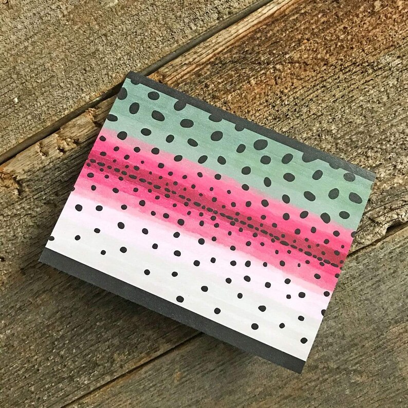 Trout Pattern Notecards | Etsy
