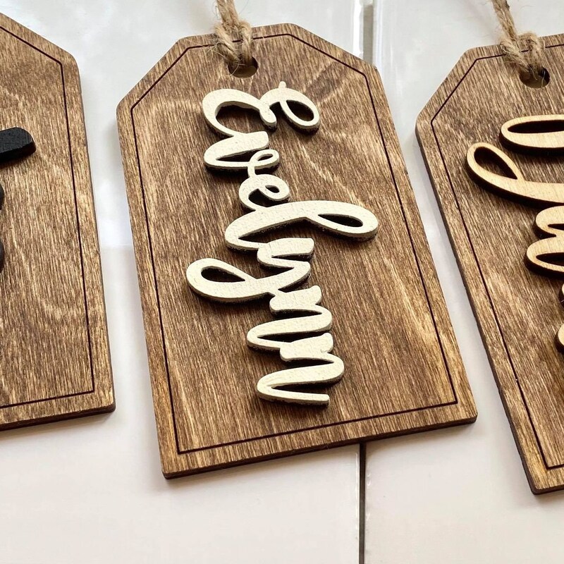 Wood Tags - Etsy
