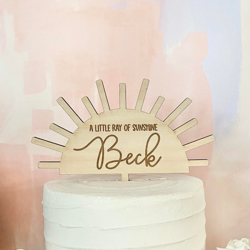 Sun Cake Topper - Etsy