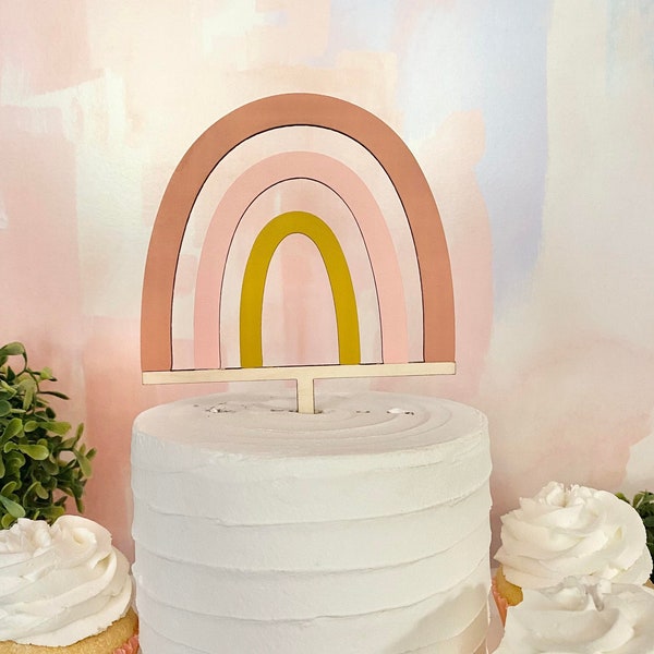 Neutral Rainbow Party Decor - Etsy