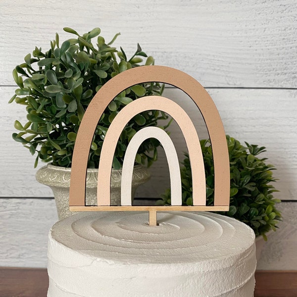 Neutral Rainbow Party Decor - Etsy