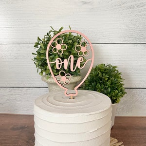 Balloon Cake Topper, Boho Cake Topper, First Birthday Cake Topper ...