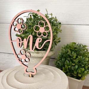 Balloon Cake Topper, Boho Cake Topper, First Birthday Cake Topper ...