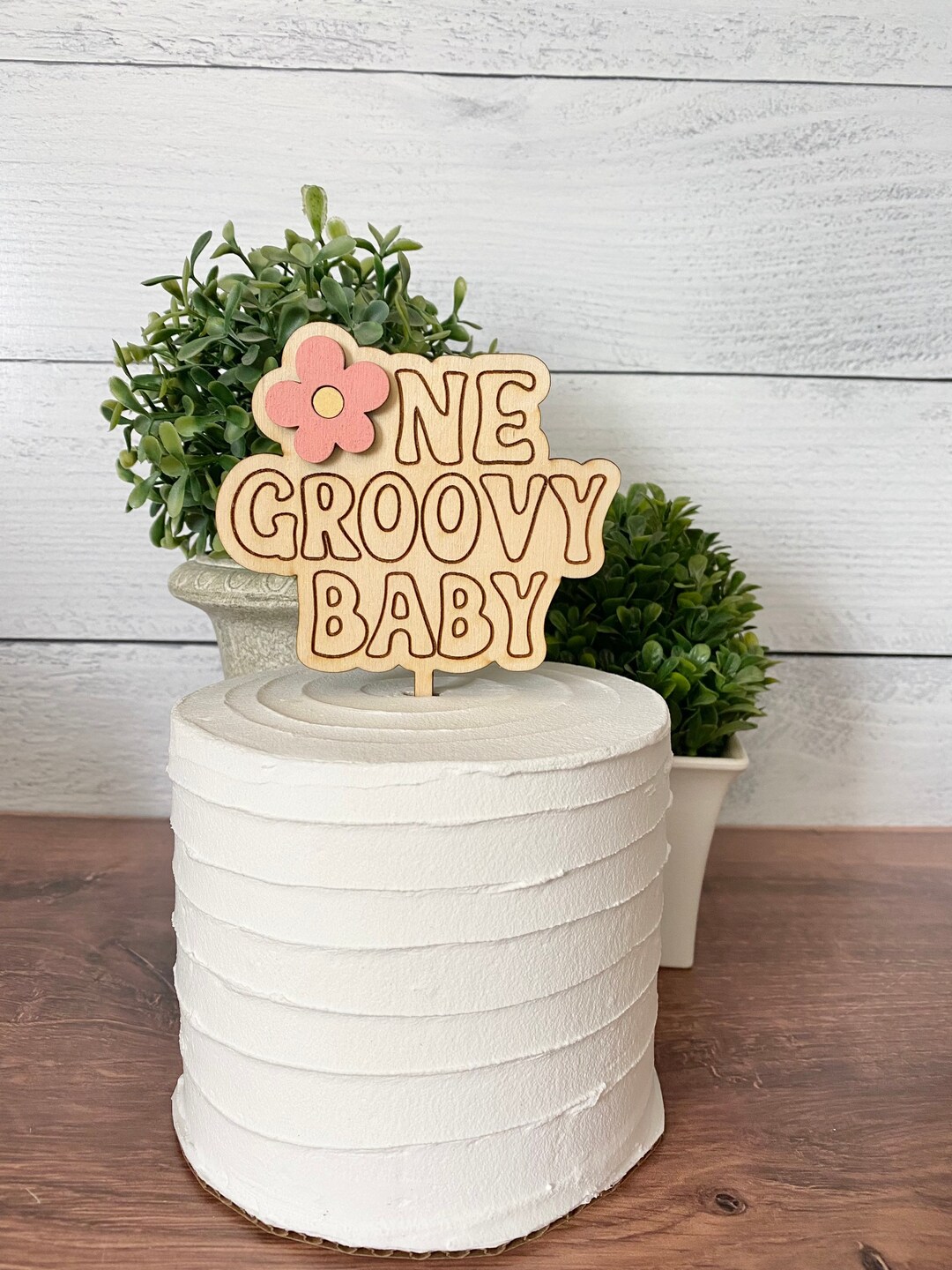 One Groovy Baby, Boho Cake Topper, First Birthday Cake Topper, Groovy ...