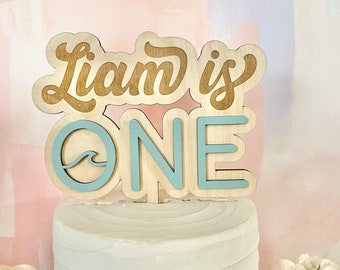 Beach Theme First Wave Cake Topper: Tropical 1st Birthday - Etsy
