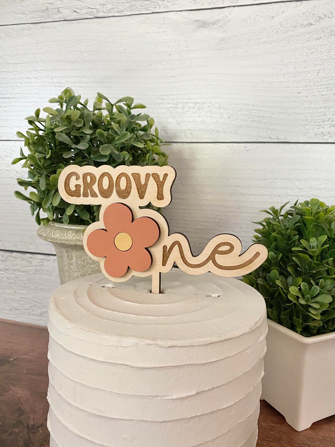 Groovy One Cake Topper Boho Cake Topper First Birthday Cake | Etsy